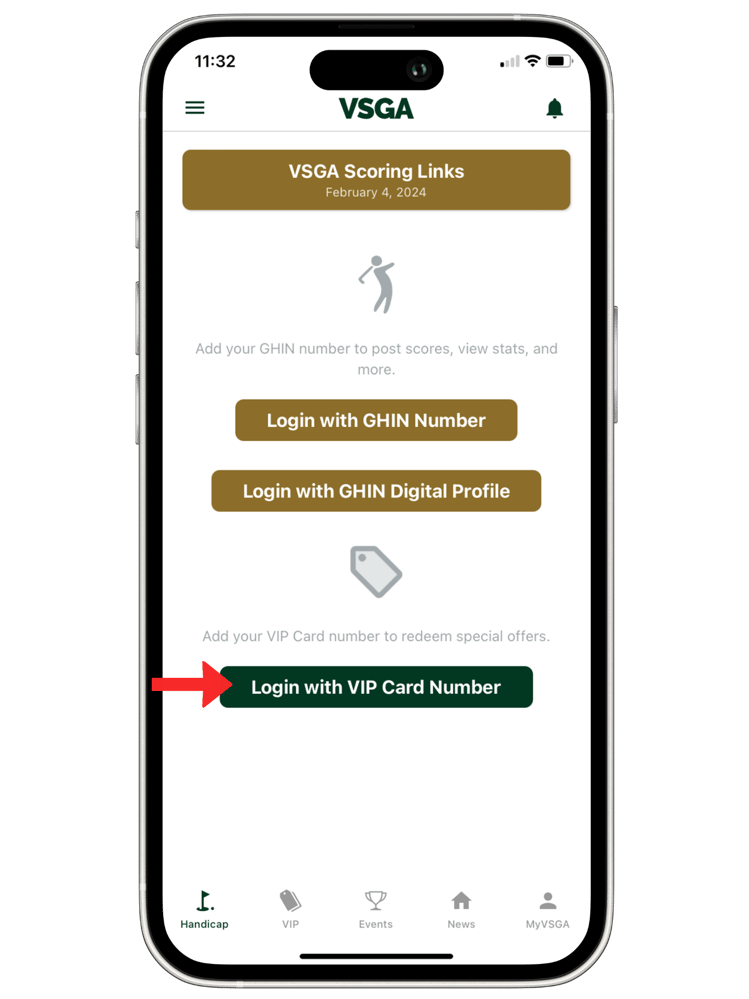 VIP Card Digital Redemption Instructions