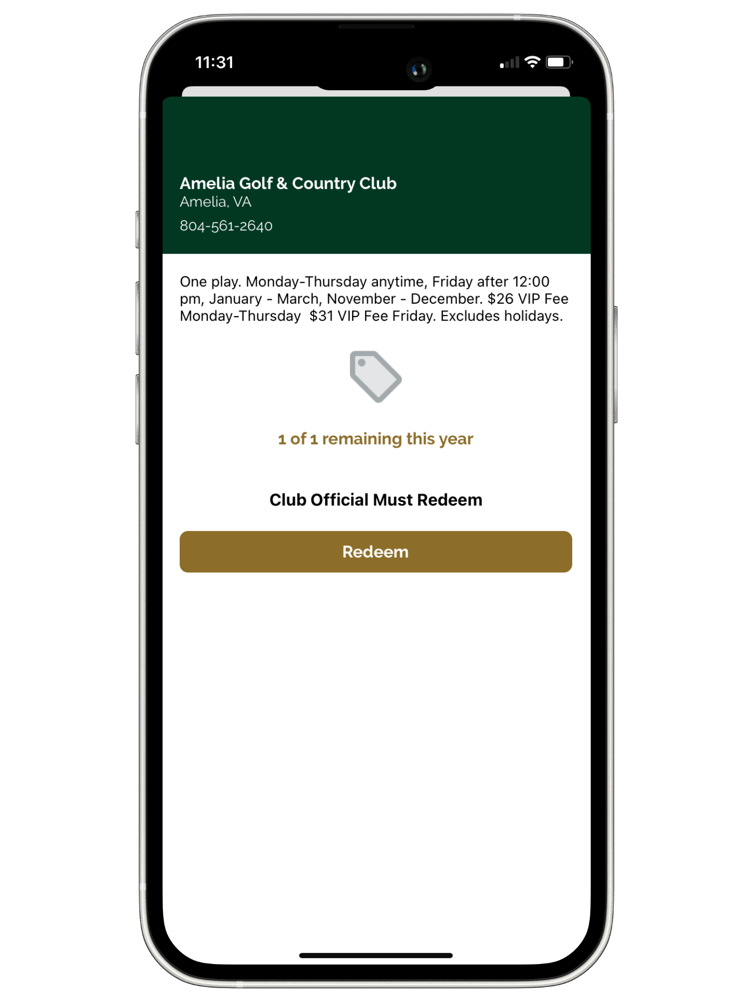 VIP Card Digital Redemption Instructions